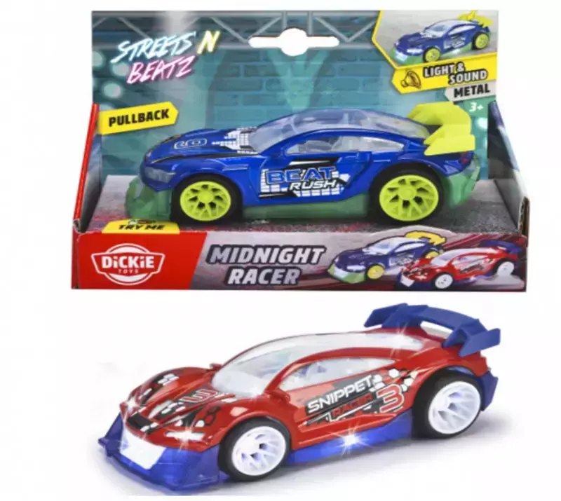 Pojazd Streets Beatz Midnight Racer 14cm Dickie Toys 14 cm
