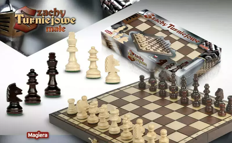 Szachy turniejowe małe 38cm. MAGIERA - MAGIERA RAFAŁ