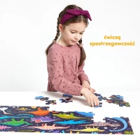 Puzzle CzuCzu 60 elementów. Grr Dinozaury - Bright Junior Media