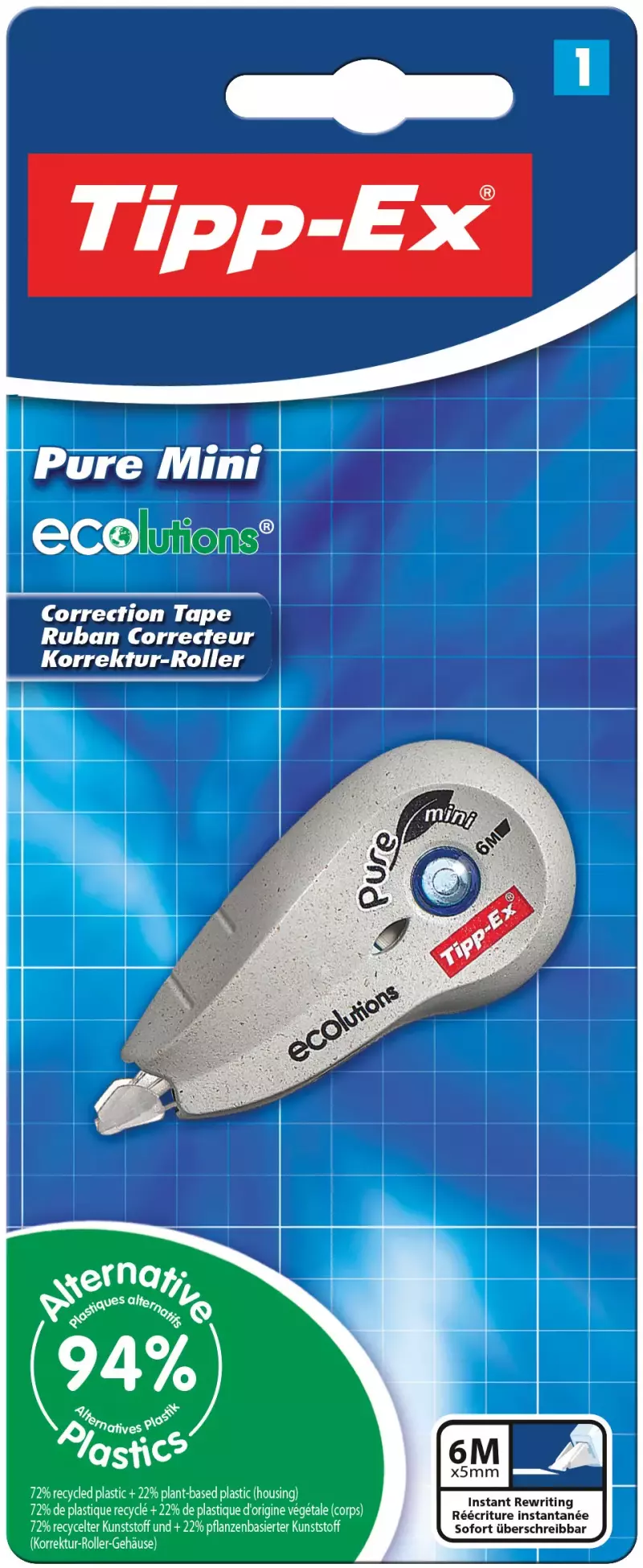 Korektor TIPP-EX Pure Mini ECOlutions Tape - BIC