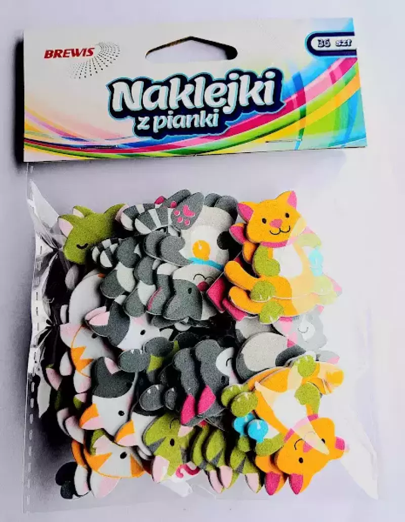 Naklejki piankowe Brewis 36 szt. - Brewis