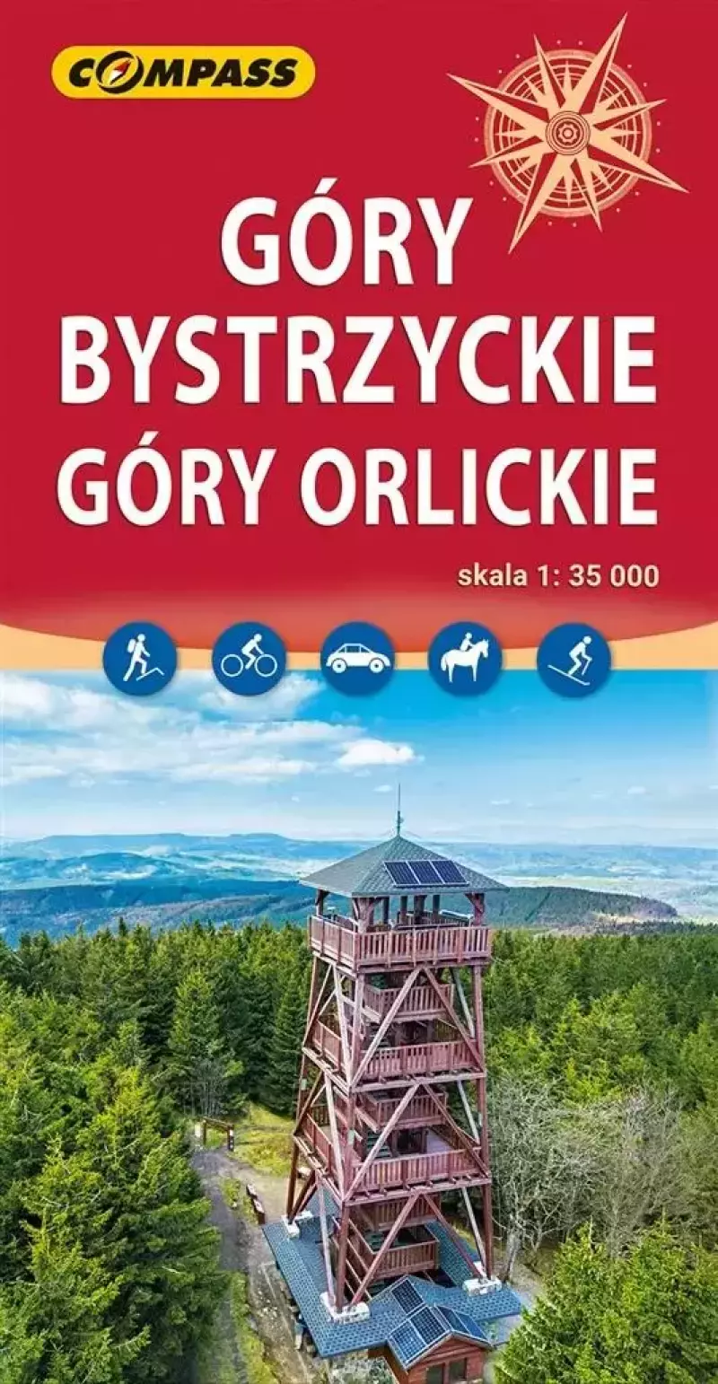 Mapa Góry Bystrzyckie, Góry Orlickie - praca zbiorowa