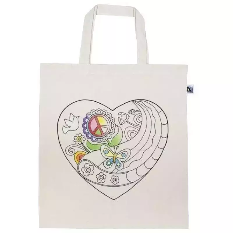 Bawełniana torba z motywem serca - Goki