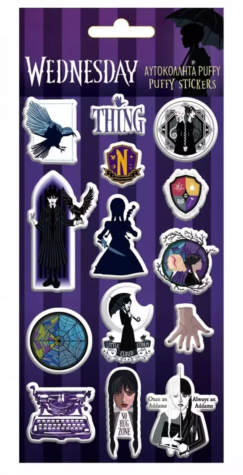 Naklejki wypukłe Wednesday - Diakakis