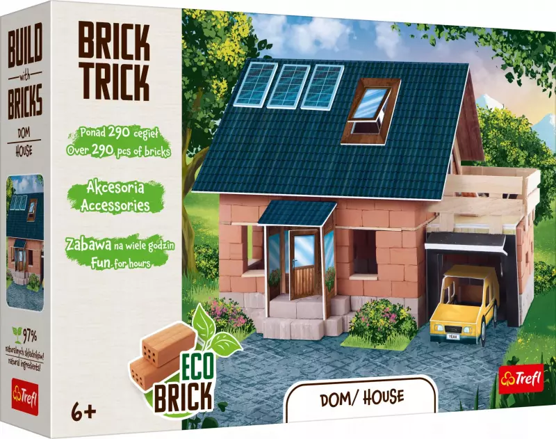 BRICK TRICK Buduj z cegły DOM House Trefl 61916 - Trefl