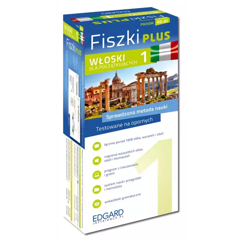 Włoski. Fiszki PLUS dla początkujących 1 - Michał Podsiadło, Dario Prola