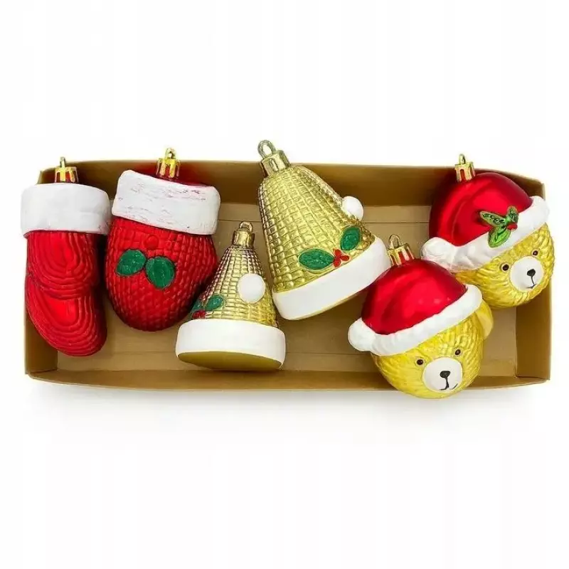 Bombki na choinkę 6szt Rękawice, Dzwon - Rembowskiego 9