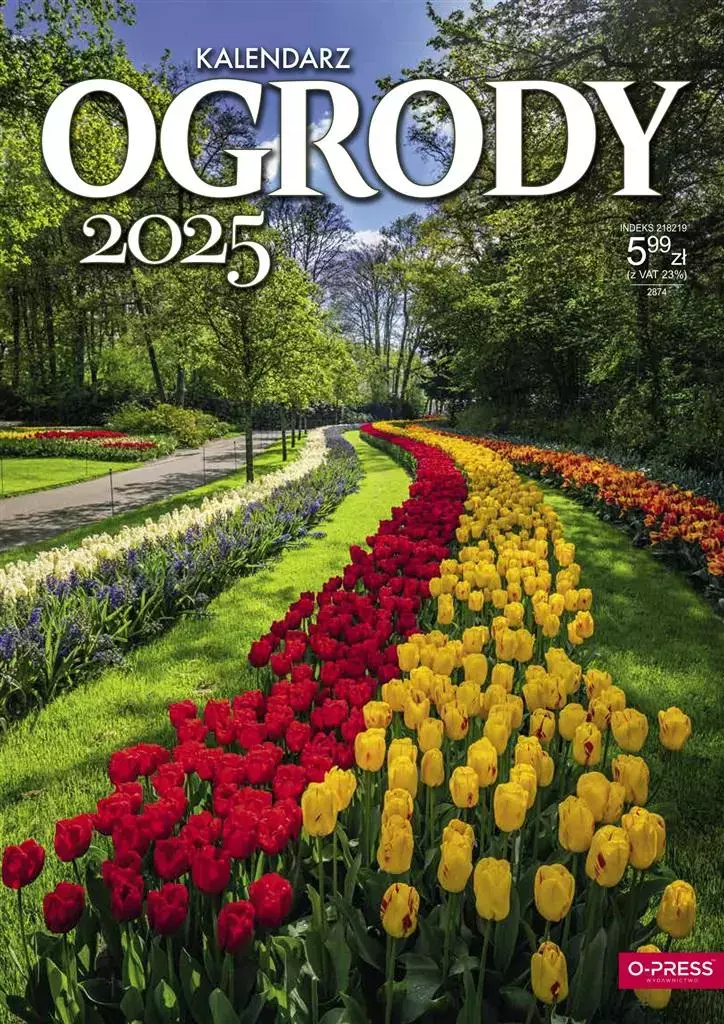 Kalendarz 2025 A4 Ścienny Bukiety