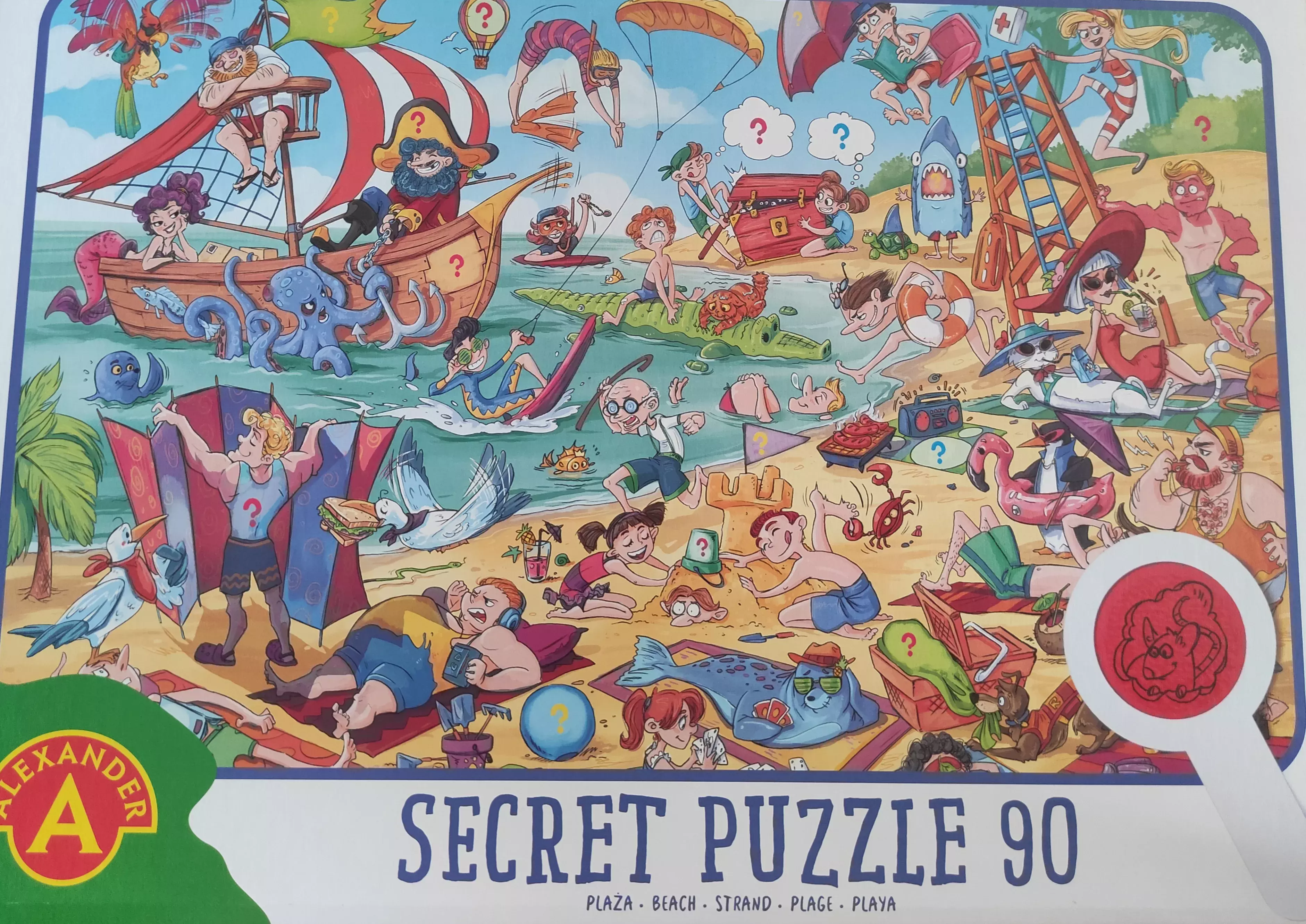 Puzzle 90 elementów. Plaża - Alexander