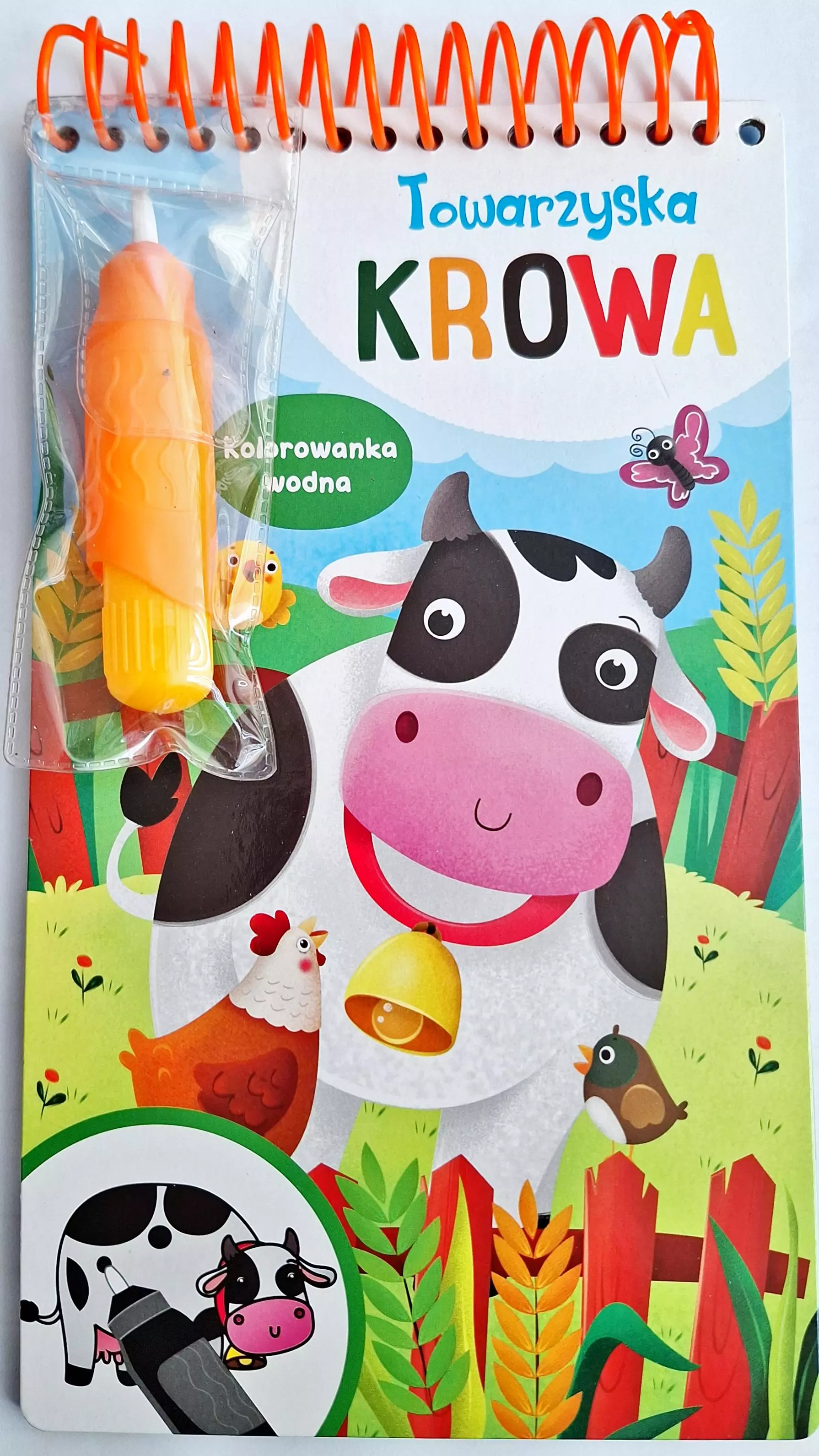 Towarzyska krowa. Kolorowanka wodna - praca zbiorowa