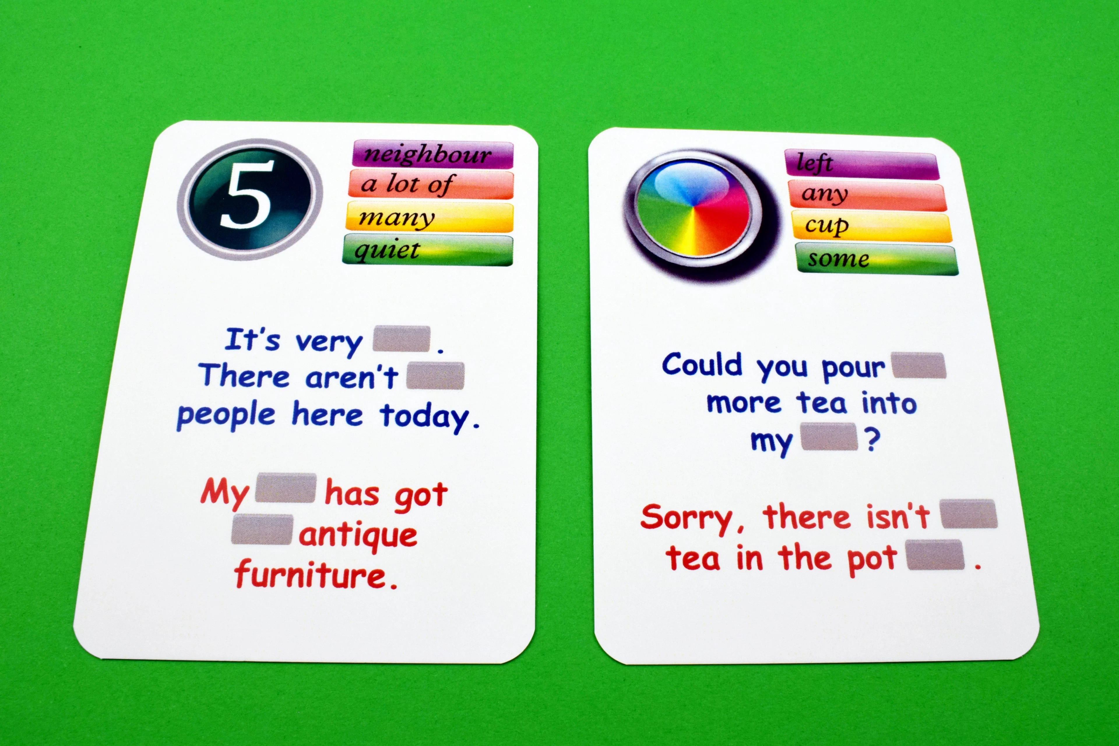 Fun Card English. Countable and Uncountable Nouns - Creativo