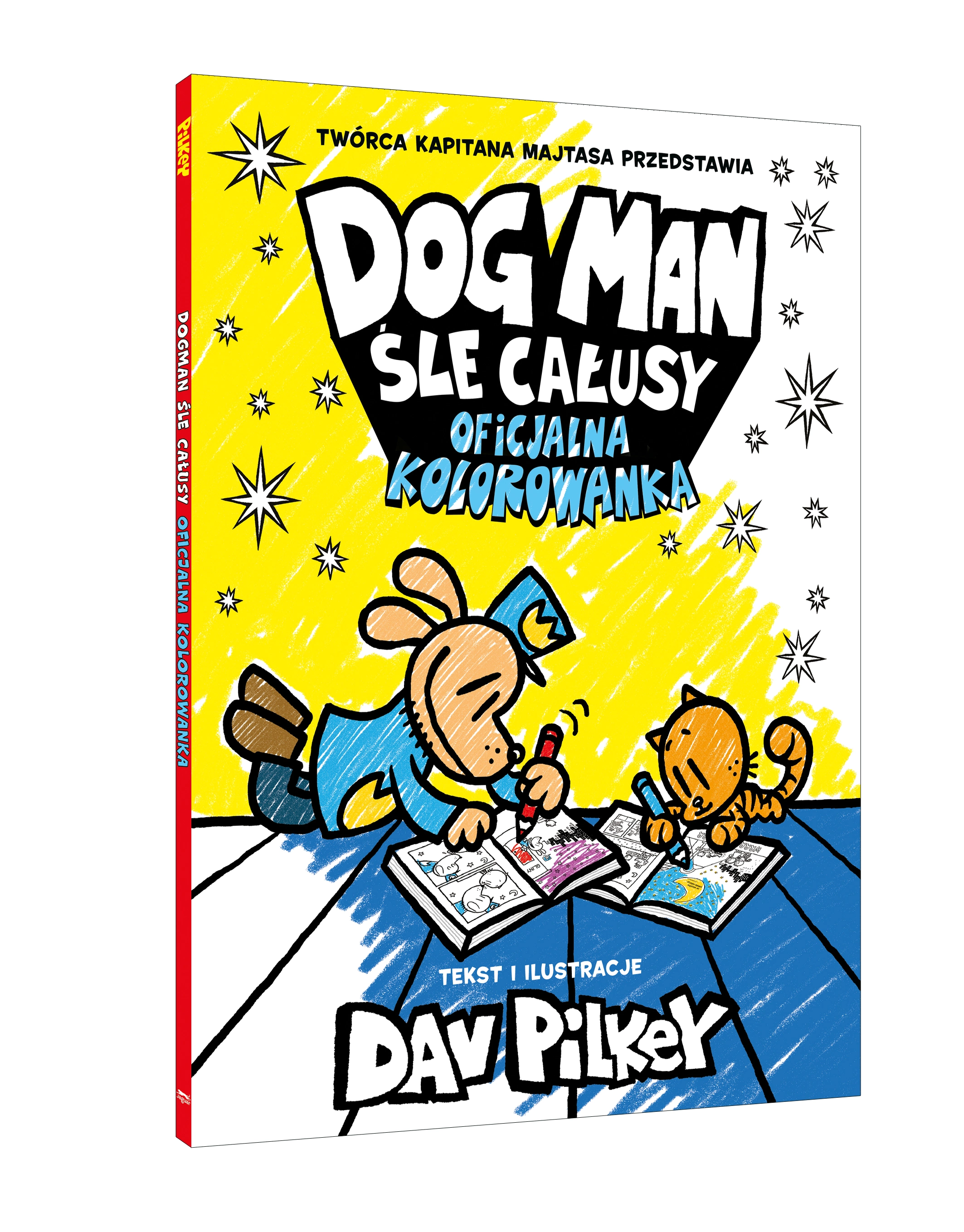Dogman śle całusy. Oficjalna kolorowanka - Dav Pilkey