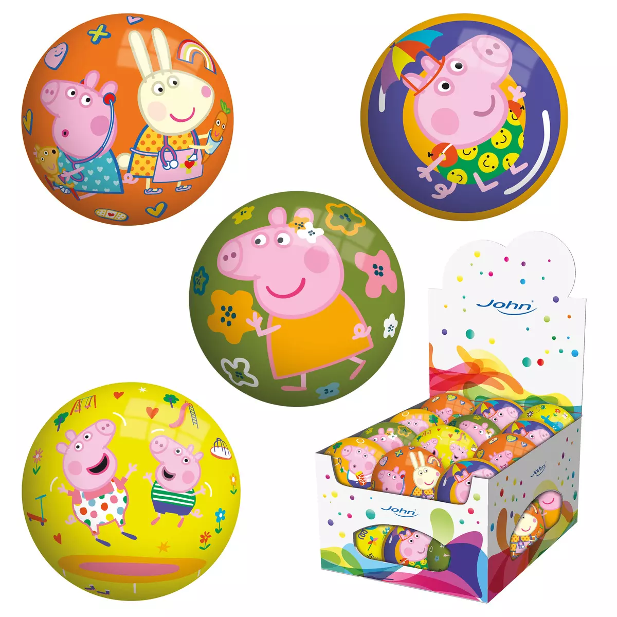 John Piłka Świnka Peppa 6,3cm mix - Simba Toys