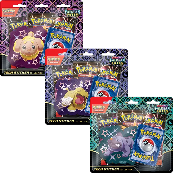 Pokemon TCG: Paldean Fates Tech Sticker BUNDLE 1 szt