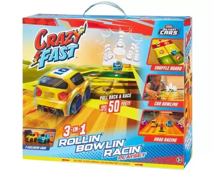 Crazy Fast 3-in-1. Rollin Bowlin Racin Playset - Little Tikes