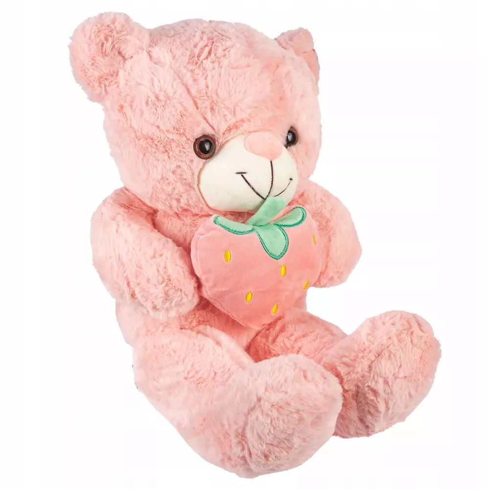 Maskotka Miś 50cm z truskawką 1008824 - Norimpex