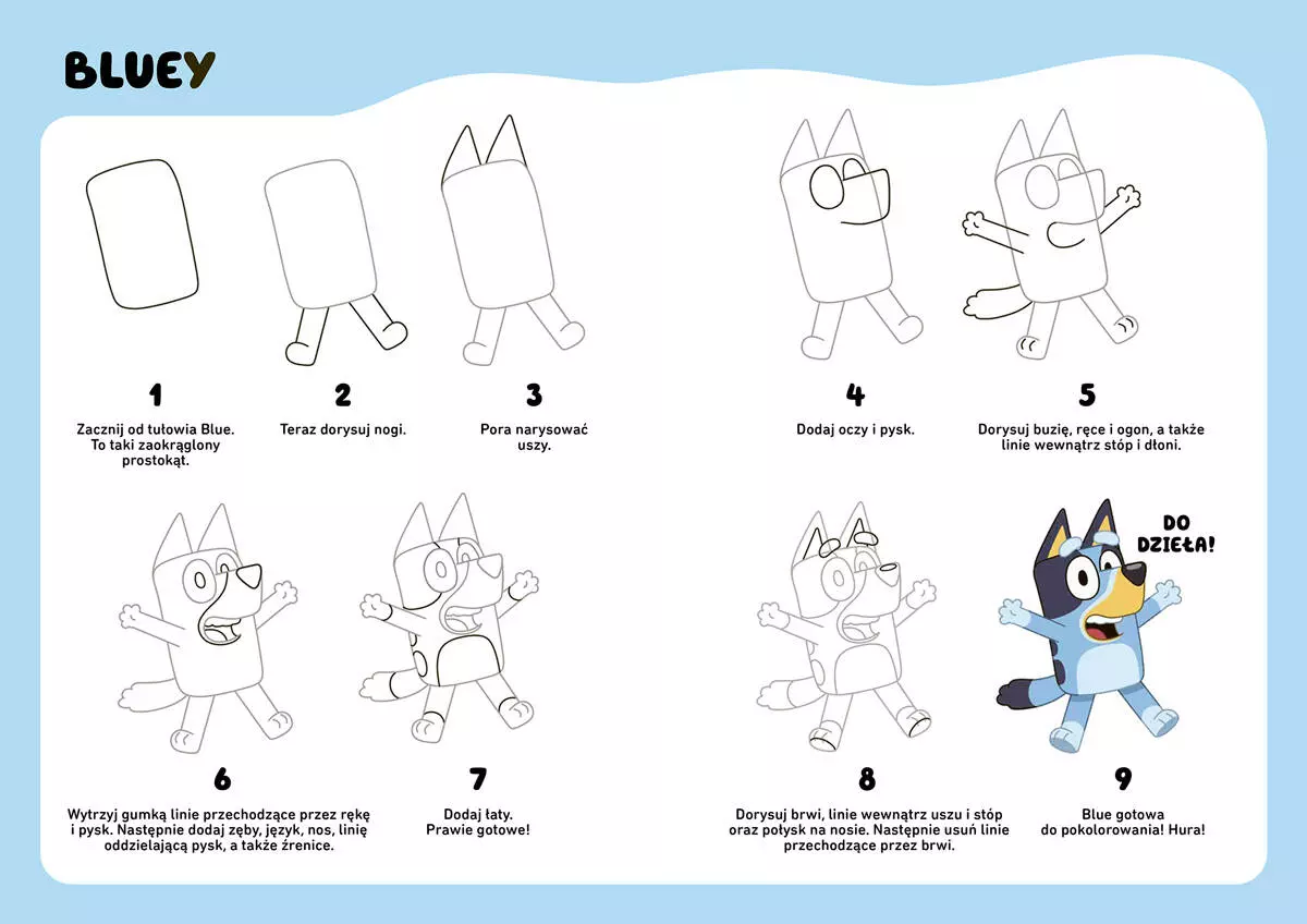 Bluey. Jak narysować - praca zbiorowa