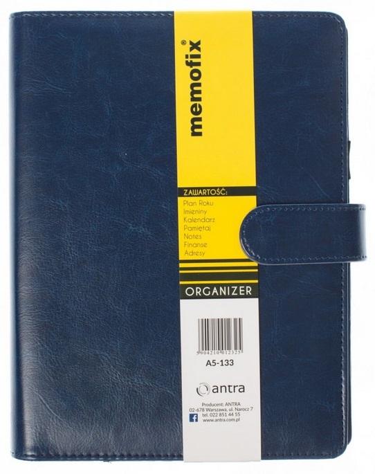 Organizer Memofix A5 granatowy - Antra