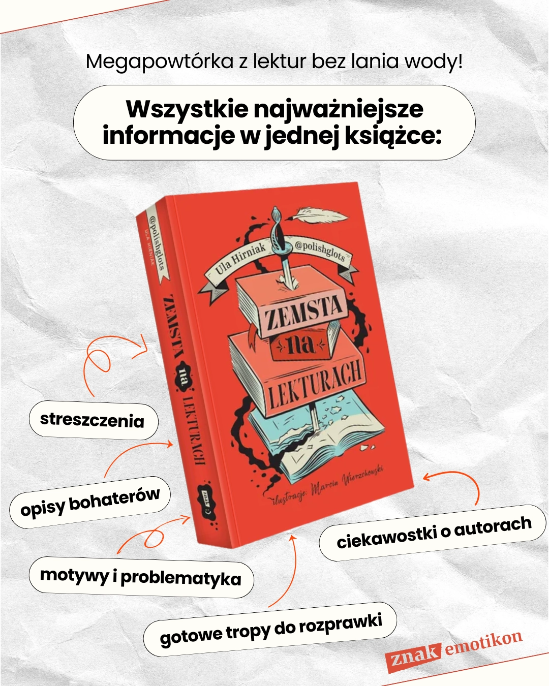 Zemsta na lekturach. Megapowtórka przed egzaminem ósmoklasisty