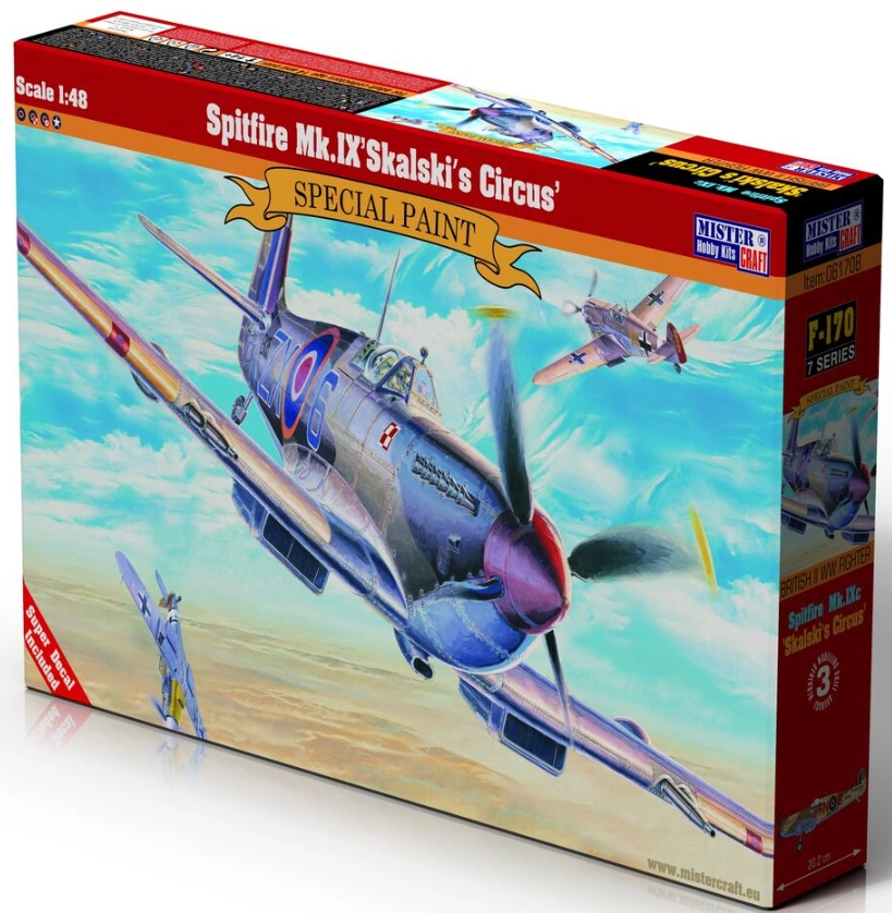 Spitfire Mk. IX 'Skalski's Circus' F-170, 1:48 - Mistercraft