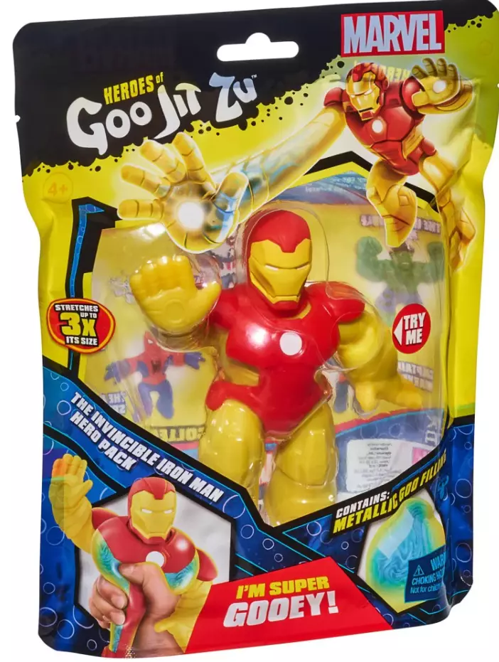 Goo Jit Zu Marvel - Rozciągliwa figurka The Invincible Iron Man