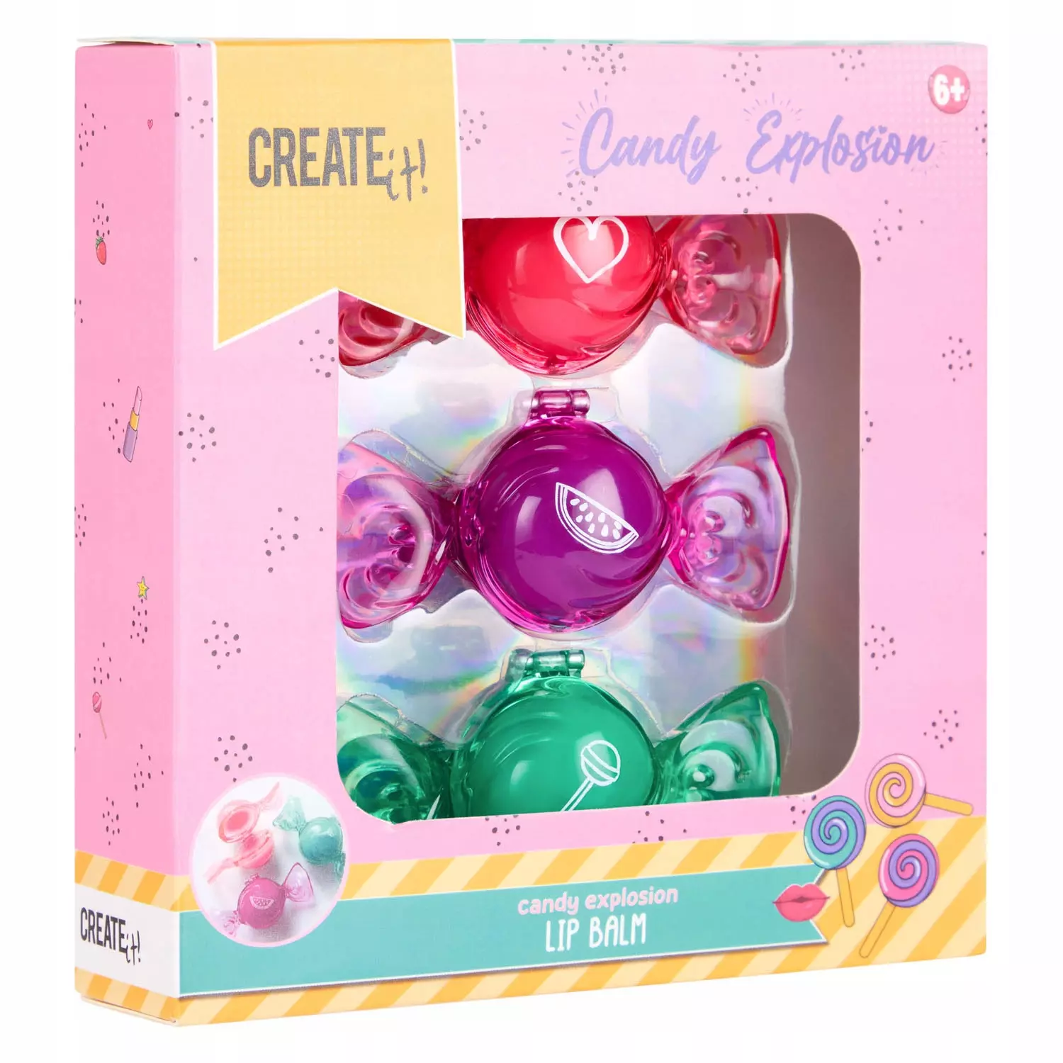 CREATE IT! Candy balsam do ust cukierek 3szt - Canenco