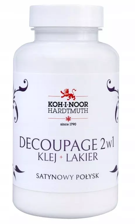 Klej 2w1 z lakierem do decoupage połysk 200ml - Koh-I-Noor