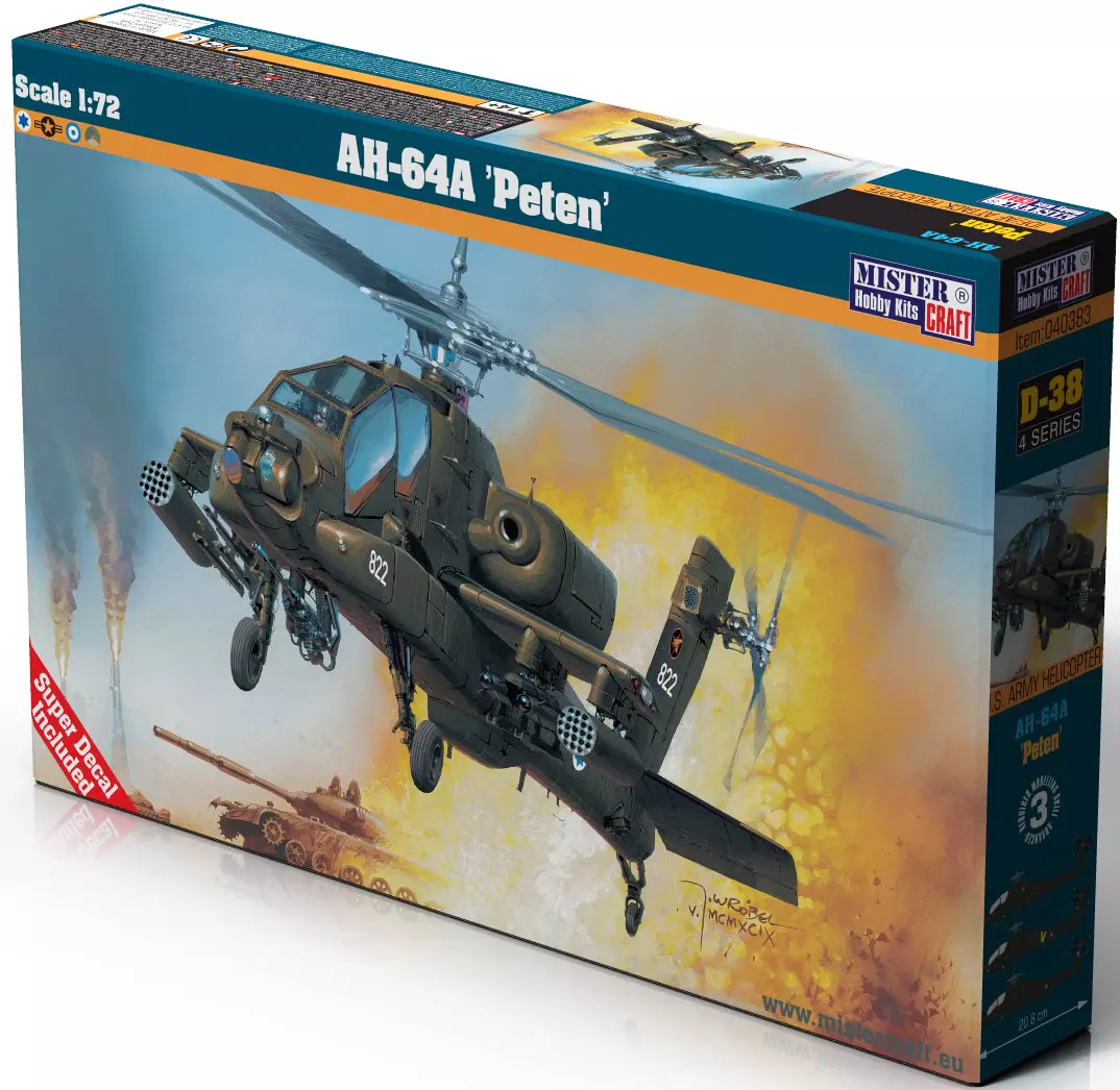 AH-64A Peten, D-38, 1:72 - Mistercraft