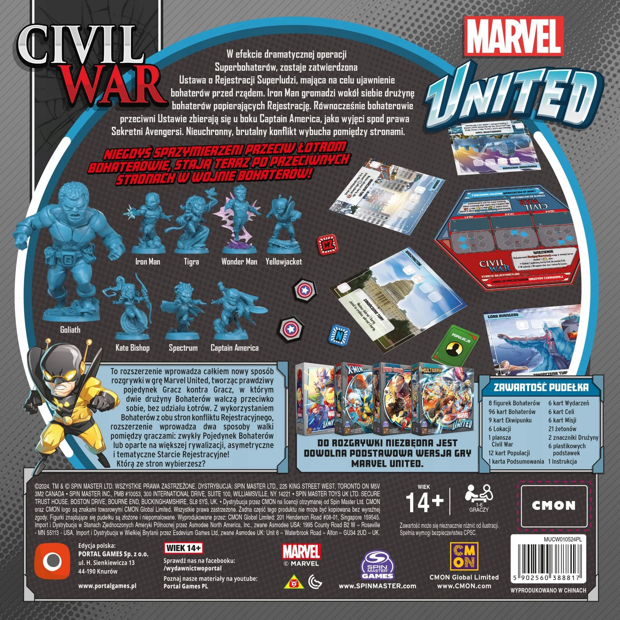 Marvel United: Civil War CMON - Portal Games
