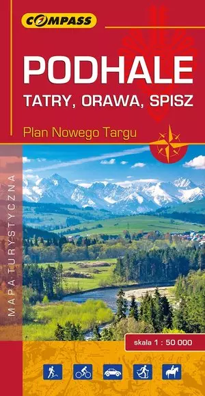 Podhale, Tatry, Orawa, Spisz. Mapa turystyczna w skali 1:50 000