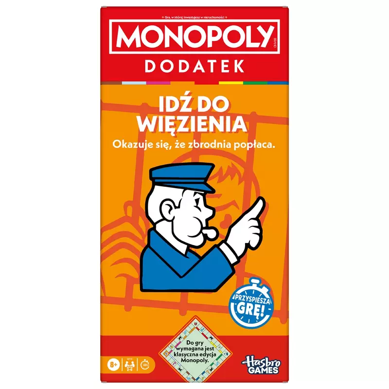 HASBRO GAME Monopoly Dodatek Idź do Więzienia, gra