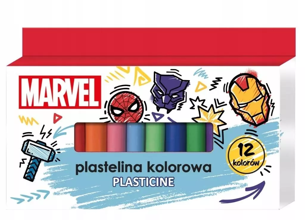 Plastelina Avengers 12 kolorów - Beniamin