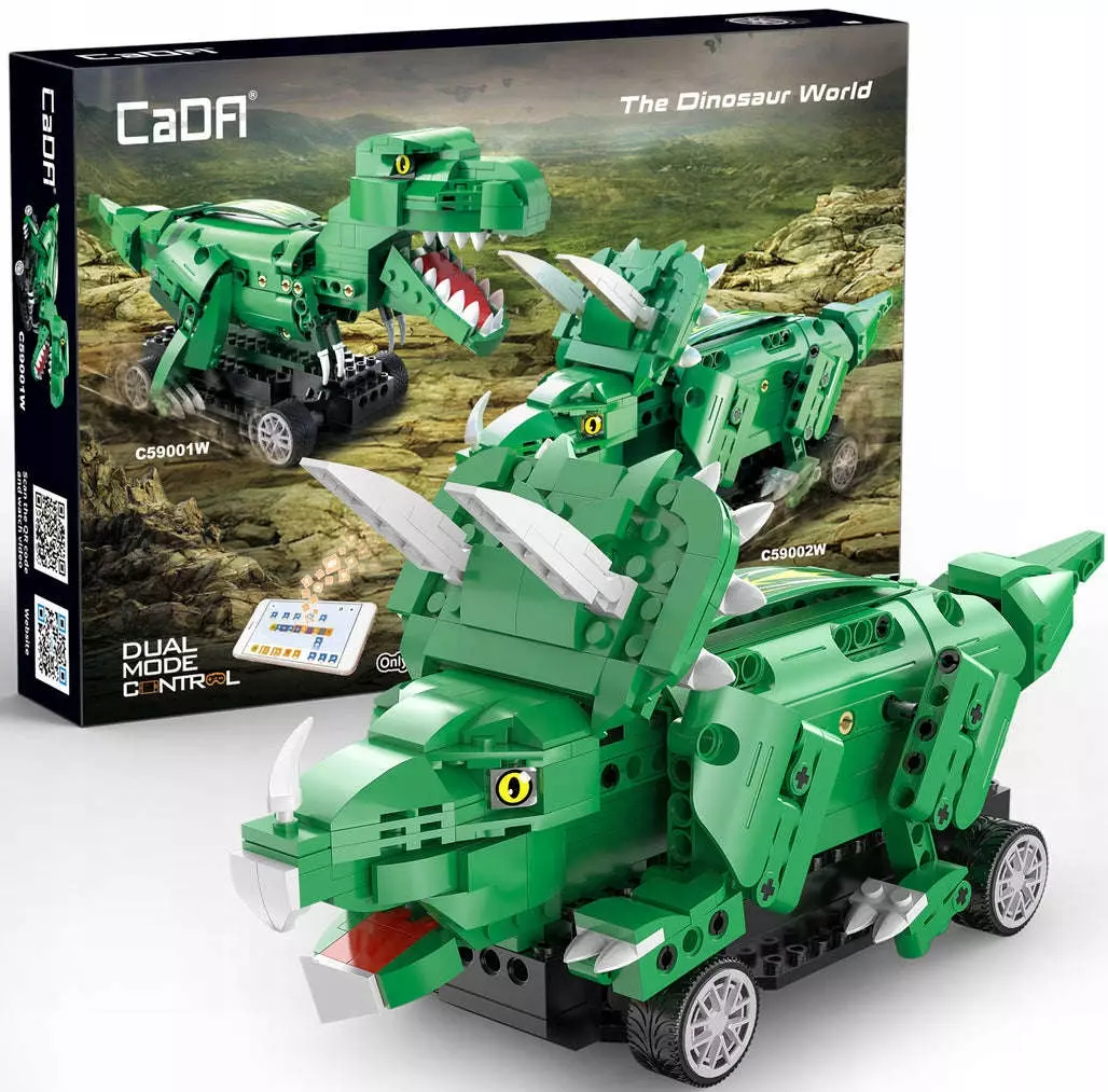 Klocki Cada The Dinosaur World C59002W Dual Mode Control Triceratops 317 szt