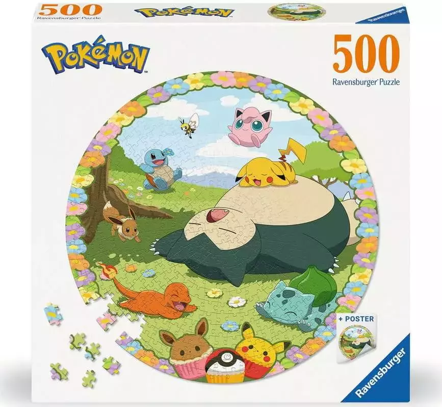 Puzzle 500 elementów. Pokemon. Postacie - Ravensburger