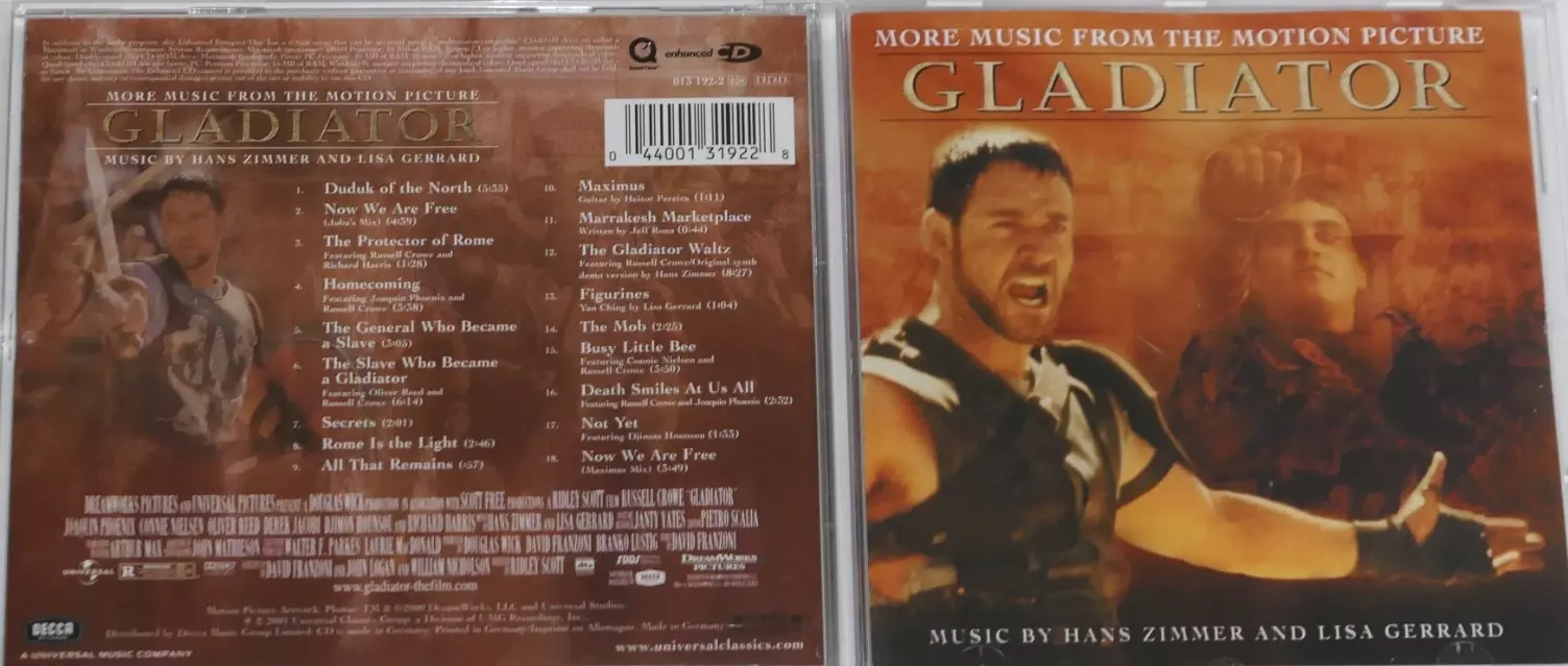 Gladiator. Soundtrack, CD - Hans Zimmer, Lisa Gerrard