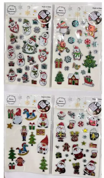 Naklejki świąteczne BN (12 naklejek) JP145 15x25cm