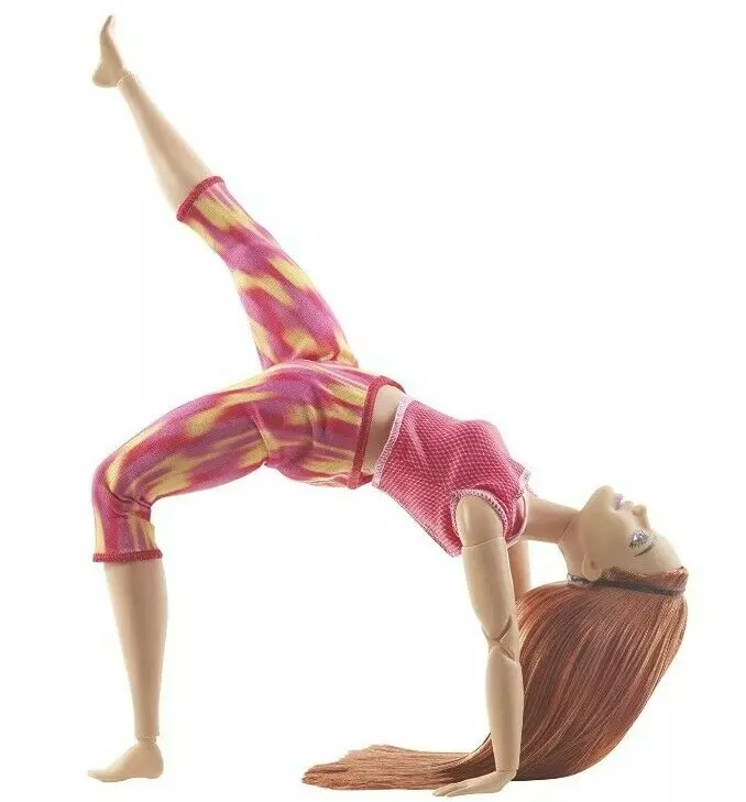 Barbie Made to Move. GXF07 / FTG80 Gimnastyczka w różowym stroju