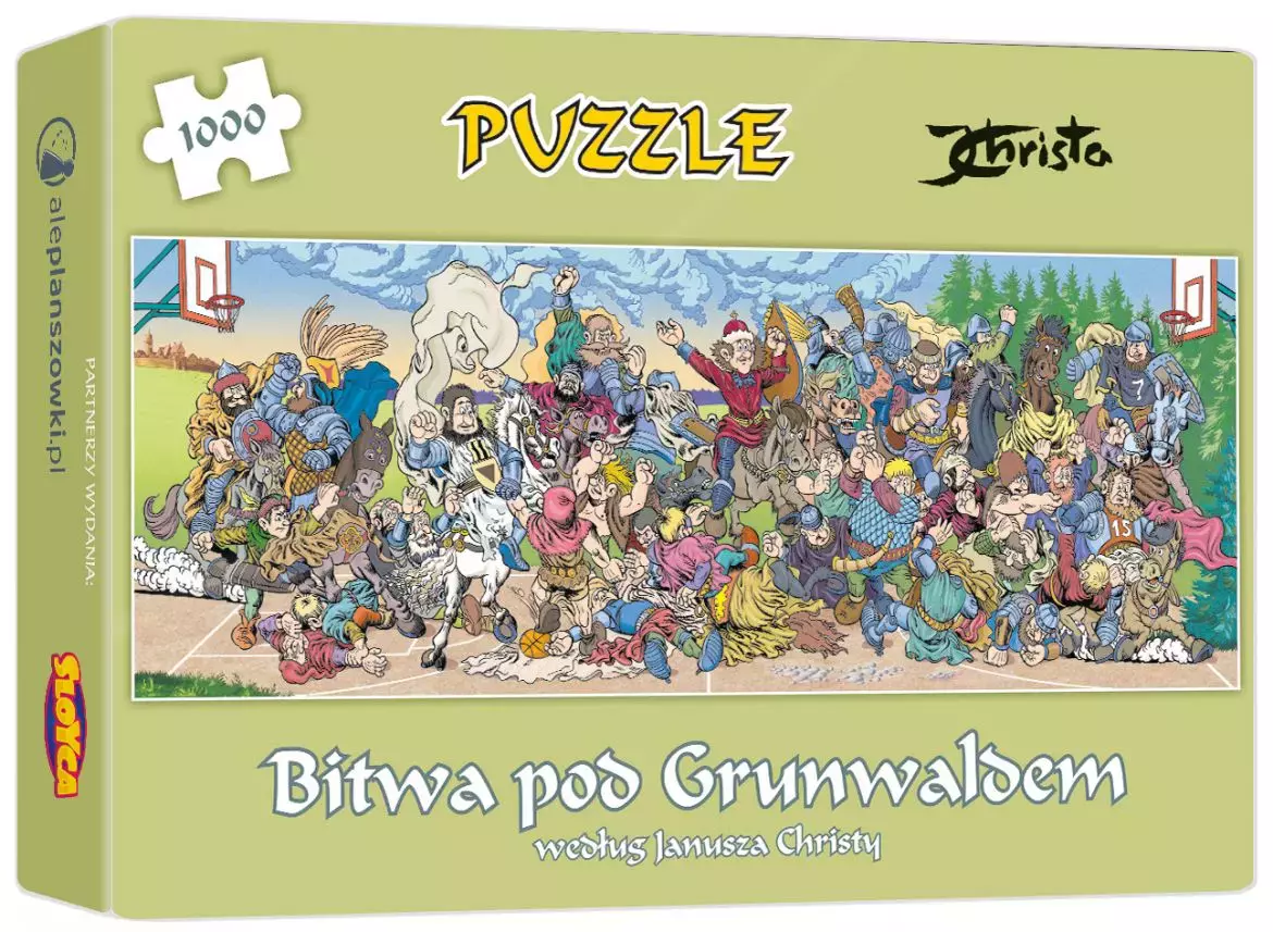 Puzzle 1000 elementów. Bitwa pod Grunwaldem według Janusza Christy