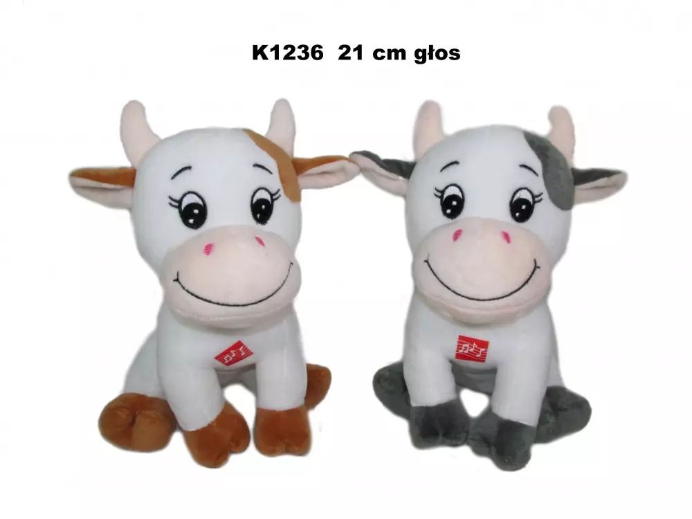 Pluszak Krowa z Glosem 20cm Siedzaca K1236 Sa - Sun-day