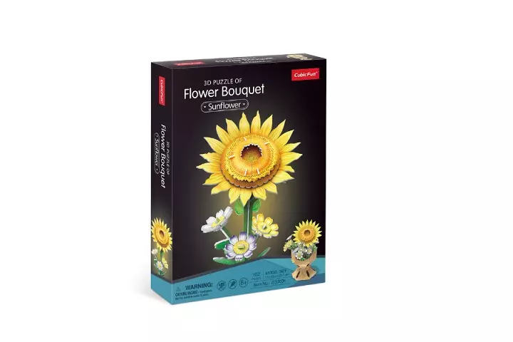 Cubic Fun bukiet kwiatów słoneczniki - Dante