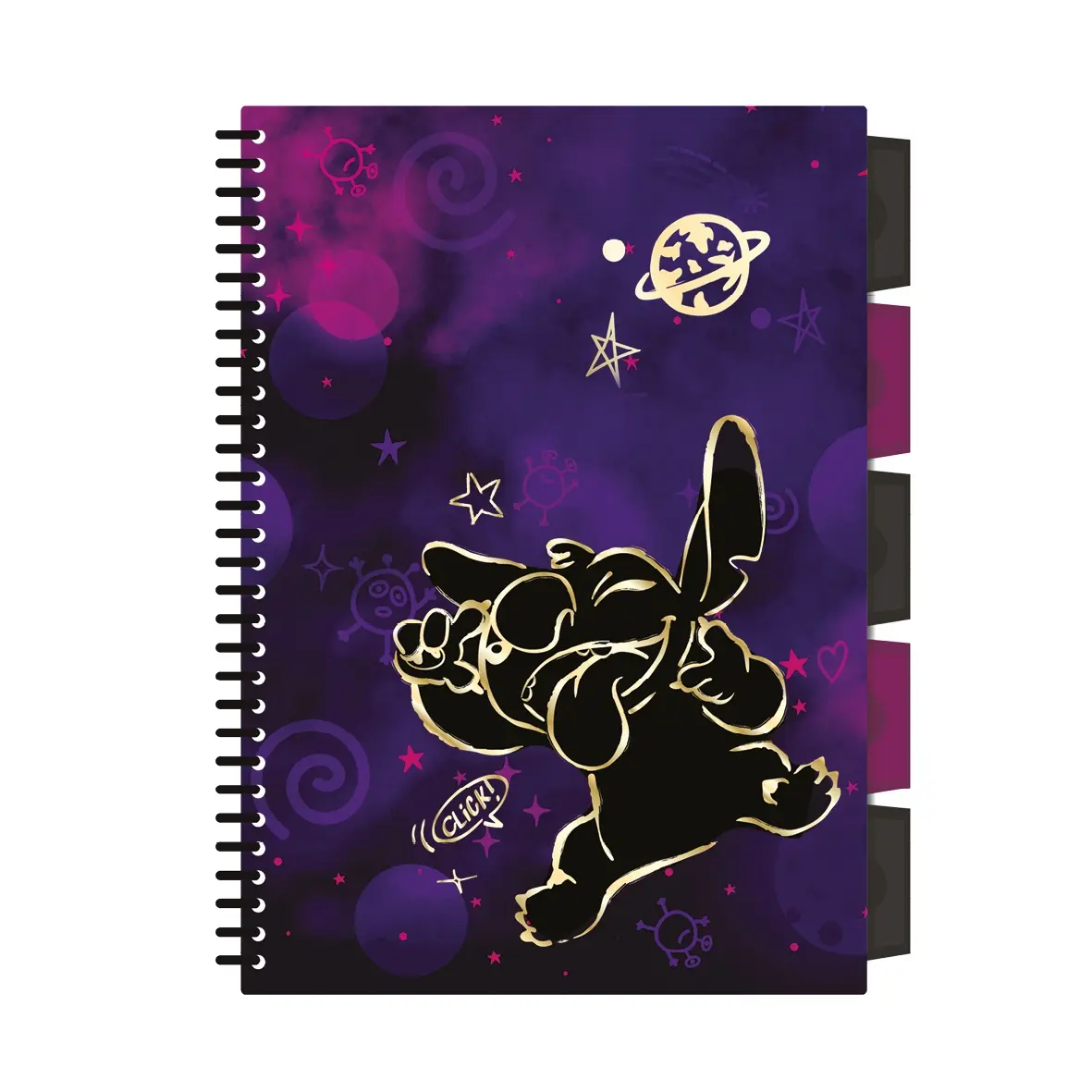 Kołobrulion B5 Disney Gold Stitch project book 100 kartek wzór 2