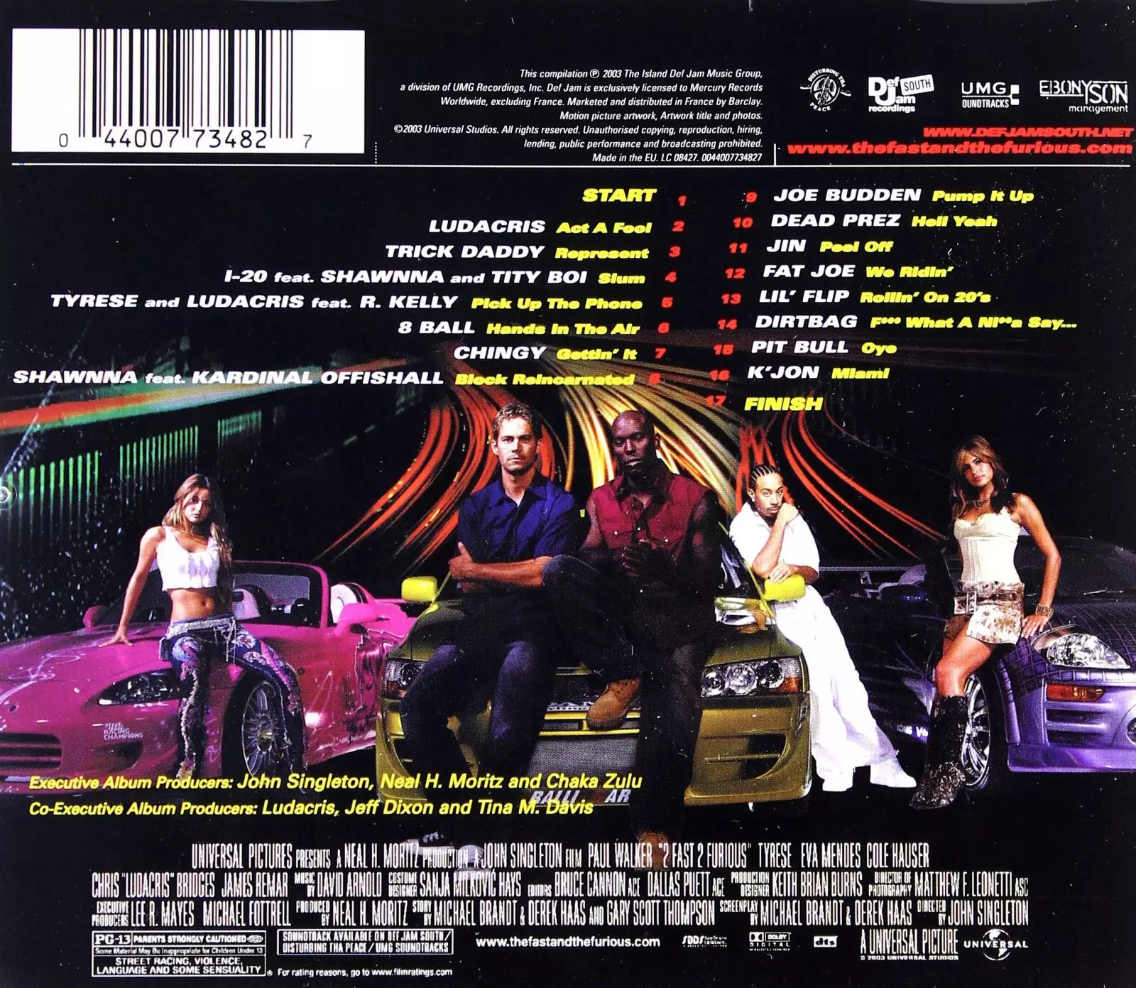 2 Fast 2 Furious. CD - Various Artists