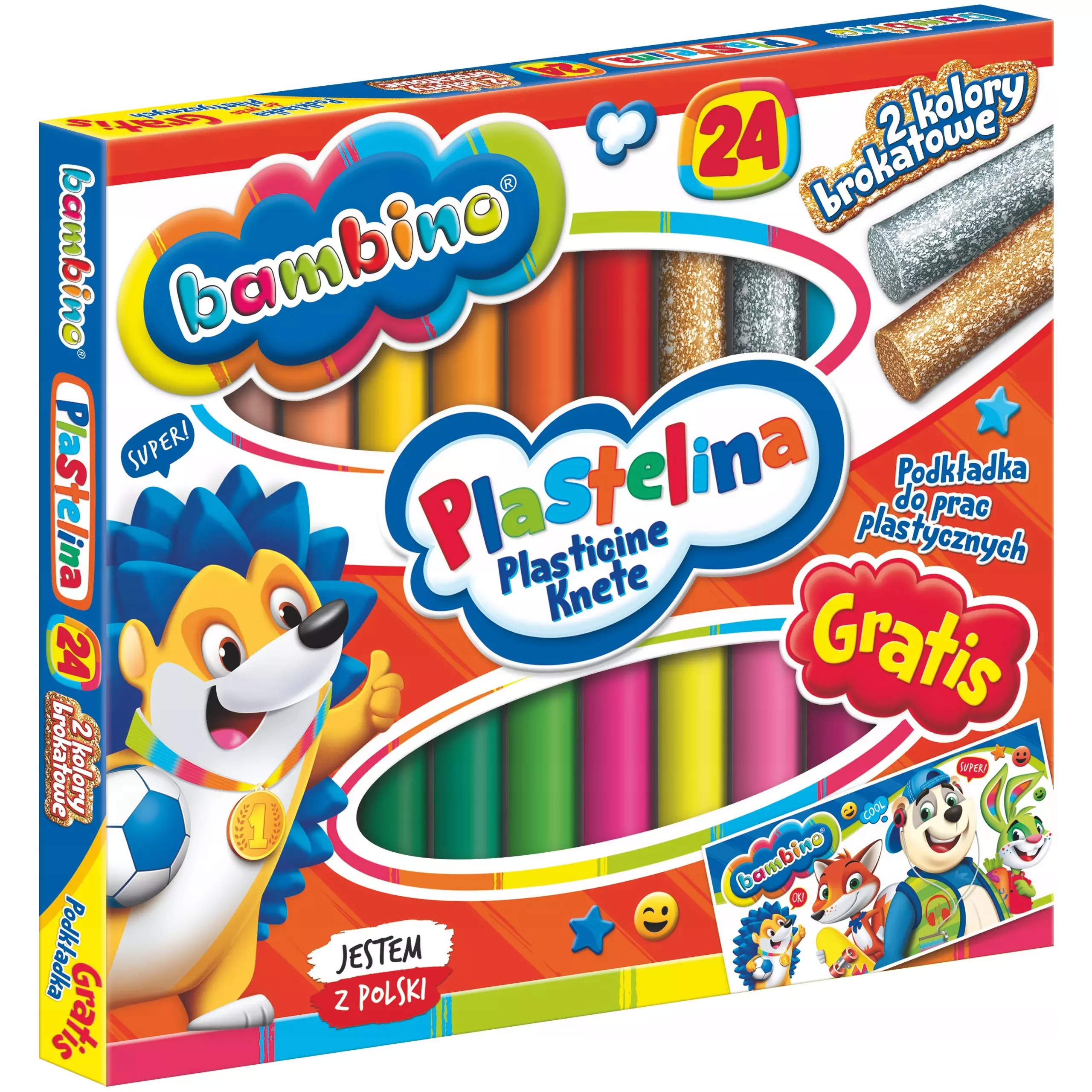 Plastelina Bambino, 24 kolory - St. Majewski