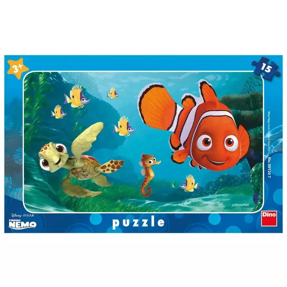 Puzzle Dino Toys Gdzie jest Nemo 15 elementów Nemo i żółw